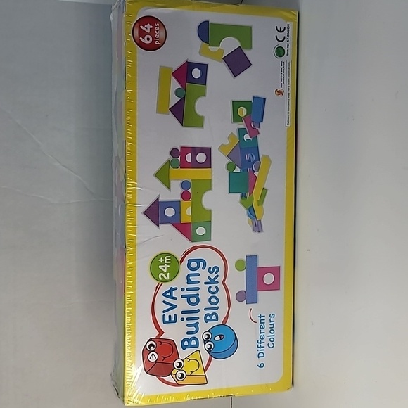 Toys | Eva Building Blocks 64 Pieces 6 Different Colors | Poshmark